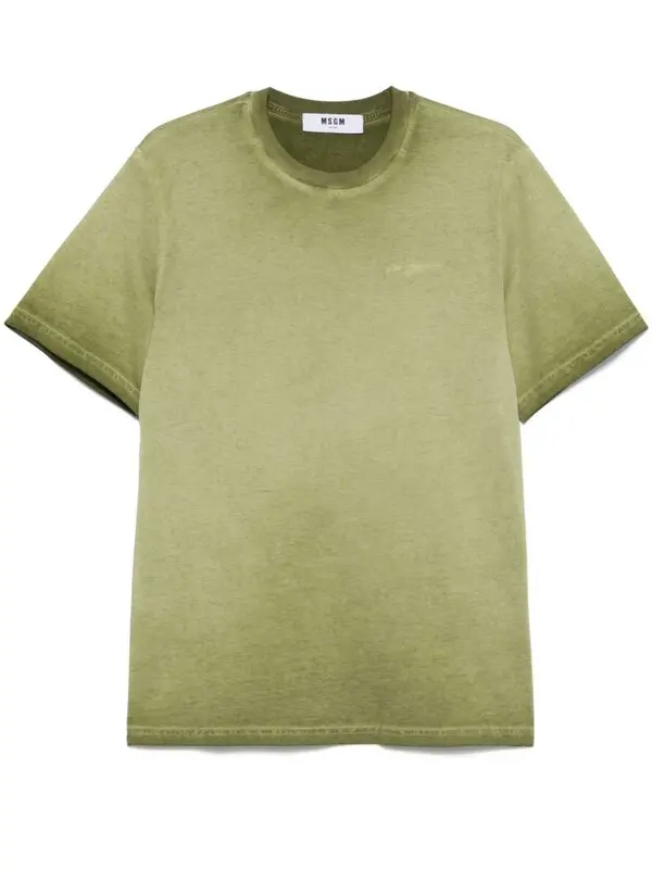 MSGM Faded-effect T-shirt
