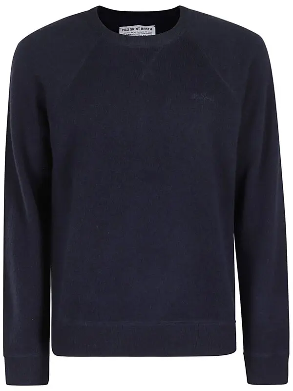 MC2 SAINT BARTH Embroidered Pullover - Blue