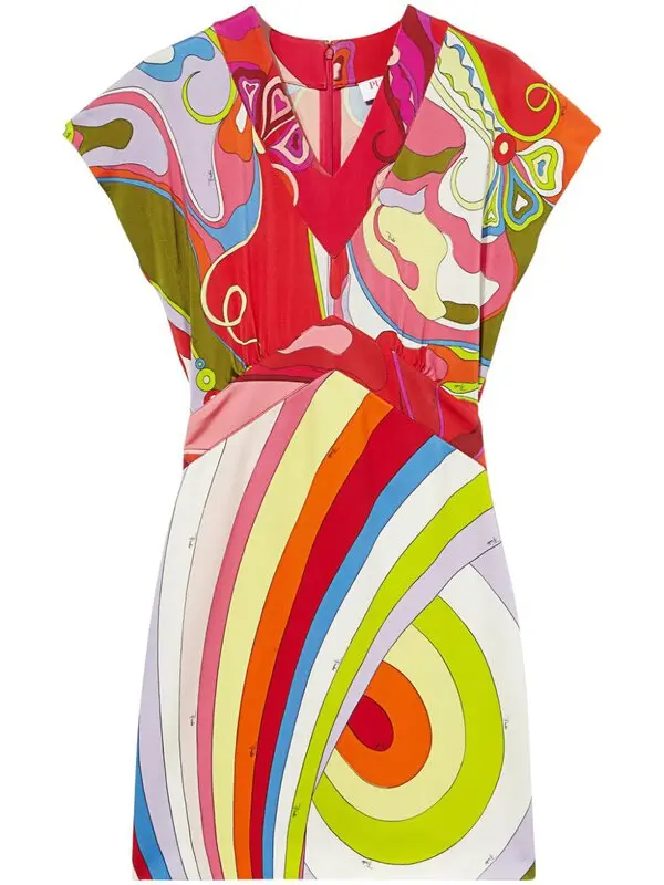Emilio Pucci Iride-print Dress - Red
