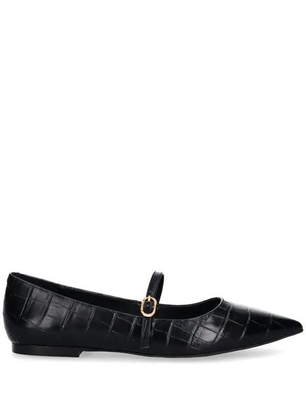 TWINSET Crocodile-effect Ballet Flats