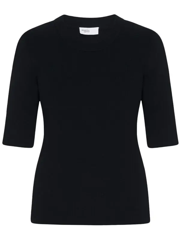 Rosetta Getty Ribbed Short-sleeved T-shirt