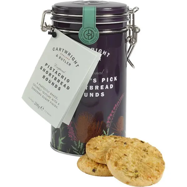 CARTWRIGHT & BUTLER Pistachio Shortbread Rounds 200g
