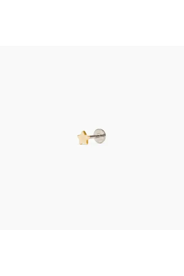 TINI LUX Single Nano Castor Flat Back Stud Earring