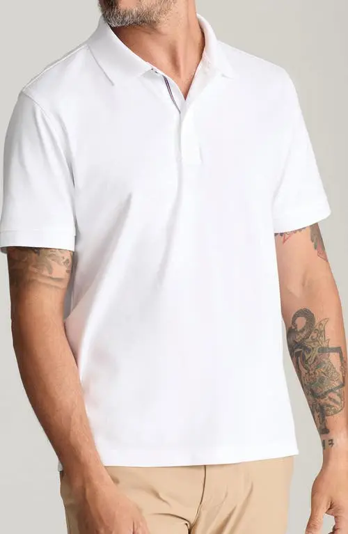 UNTUCKIT Damaschino Wrinkle Free Polo - White