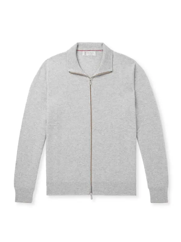 Brunello Cucinelli Cashmere Zip-up Sweater
