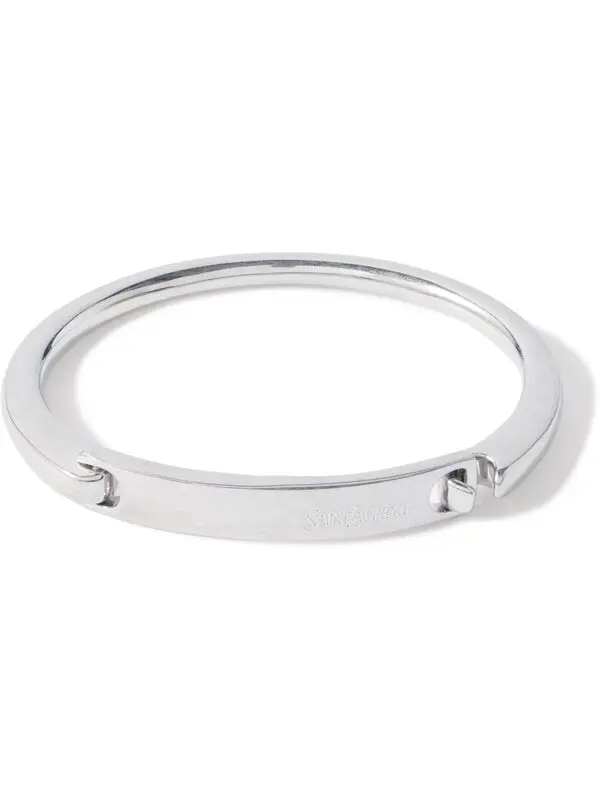 Saint Laurent Logo Bracelet - Silver