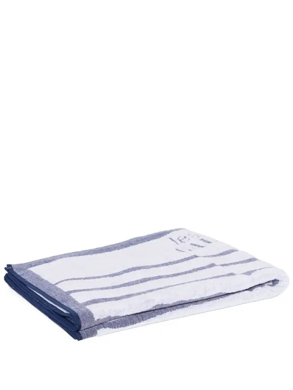 Jean Paul Gaultier Striped Beach Towel - Blue
