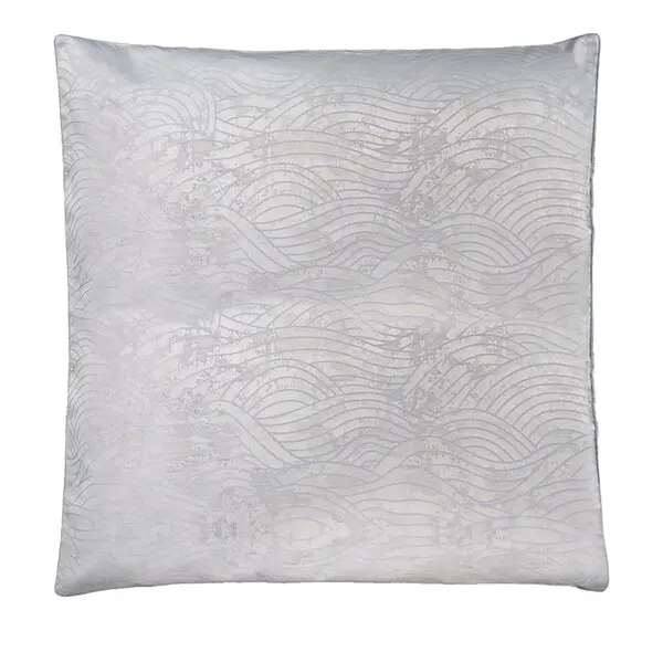 DEA LUXURY LINENS Dea Palm Beach Tc Pelago Jacquard Euro Sham - Iceblue