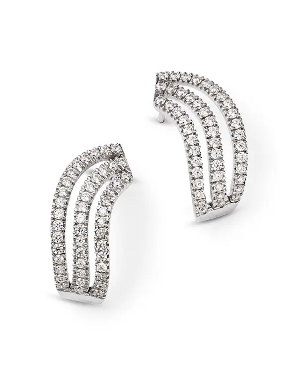 Bloomingdale'S Diamond Wavy Earrings, 0.5 Tcw