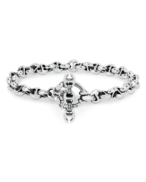 Hoorsenbuhs Sterling Link Bracelet With Diamond