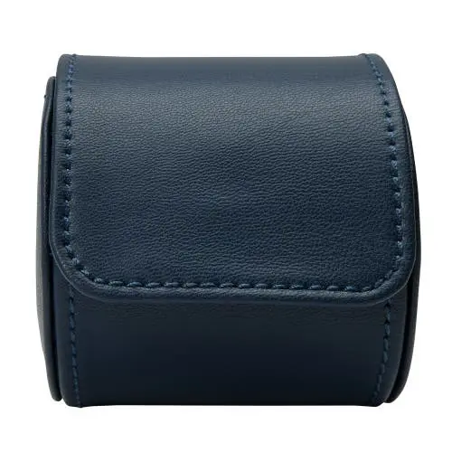 Wolf Earth Single Watch Roll - Midnight Blue