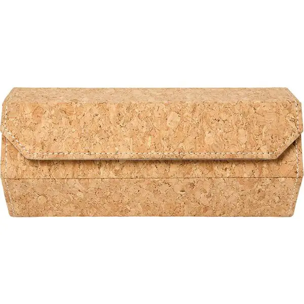 Wolf Cortica Triple Hexagon Watch Roll With Capsule - Cortiça Cork