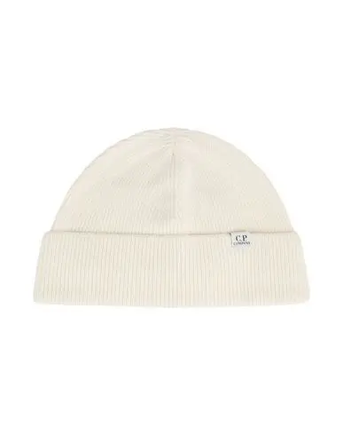 C.P. COMPANY Virgin Wool Beanie - White