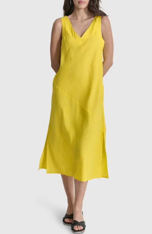 asymmetrical romper dress Tencel Midi Swing Dress | Shift Dress