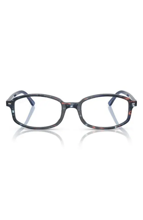 Ray-ban 54mm Irregular Eyeglasses - Rose Gold Black