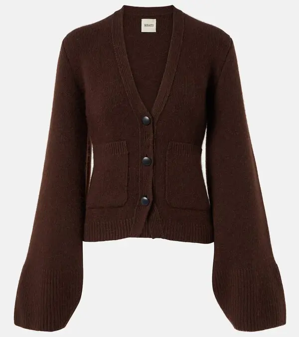 Khaite Scarlet Cashmere Cardigan - Brown