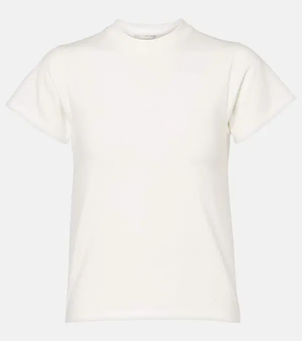 THE ROW Tommy Cotton And Silk Top - White