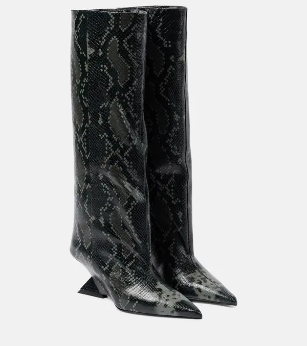 Attico Cheope 60 Leather Knee-high Boots