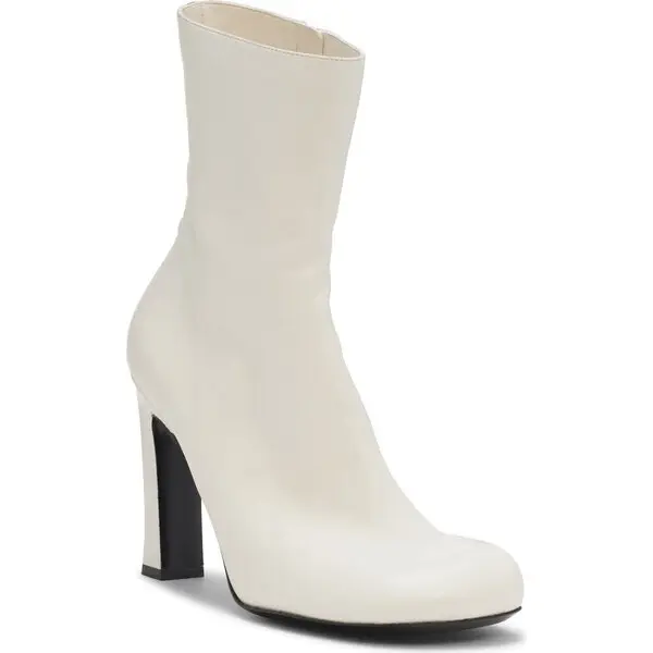 Bottega Veneta Intrecciato Sole Bootie - Off White