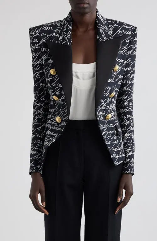 Balmain 6-button Satin Jacket