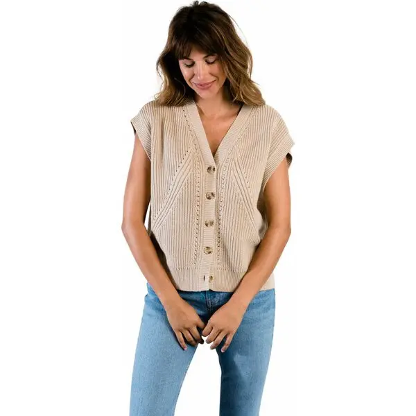 ABLE Jess Sweater Vest - Oatmeal