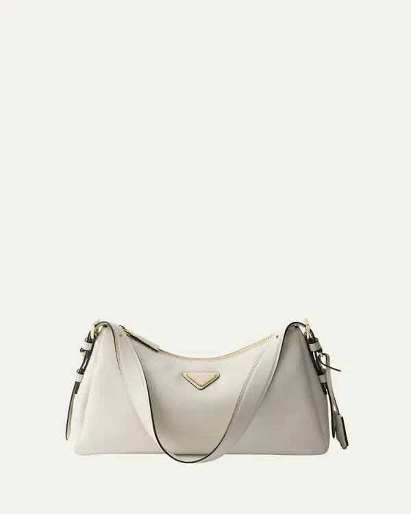 Prada Aimee Leather Shoulder Bag - F0pg7 Bianco N