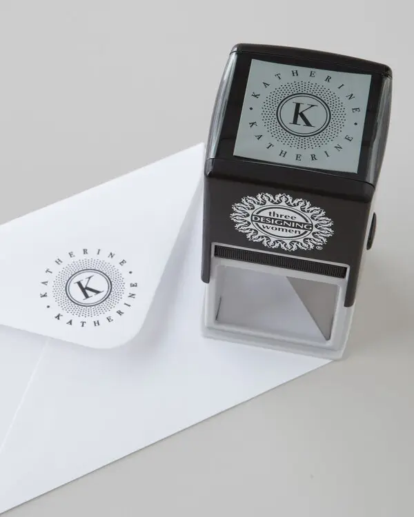 THREE DESIGNING WOMEN Name & Initial Stamp