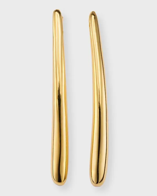 LISA NIK Golden Dreams Linear Bar Earrings