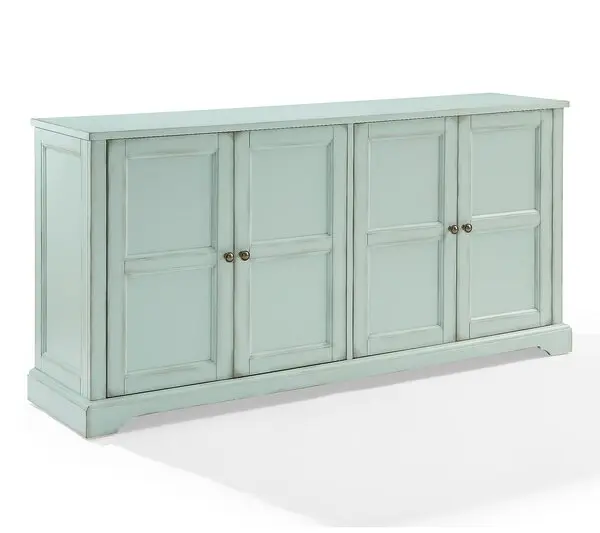 CROSLEY Holbrook Sideboard Distressed Seafoam Blue