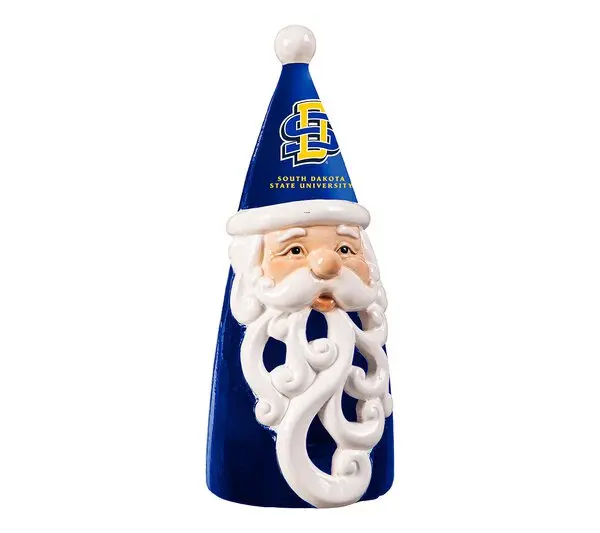 EVERGREEN 8' Santa Led Statuary With Ncaa Schoo L Logo
