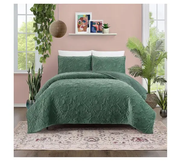 JUSTINA BLAKENEY Jungalow Secret Garden Quil T Set- K