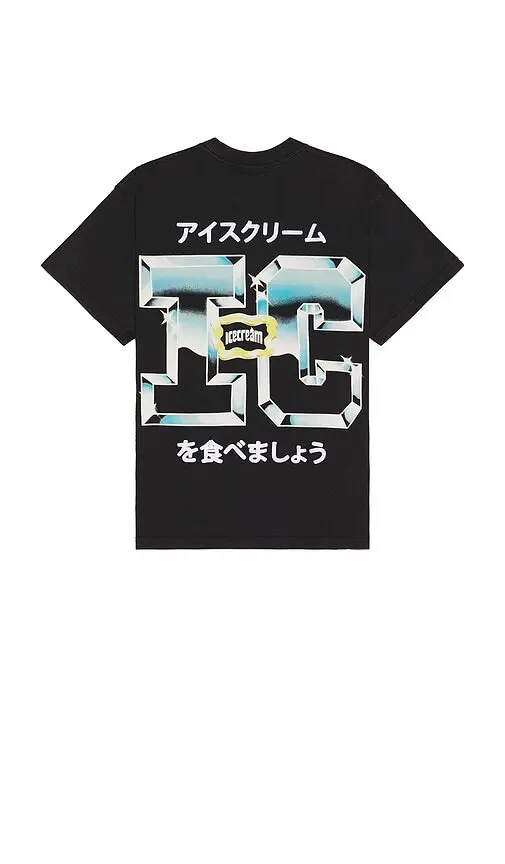 ICECREAM Knit Tee In Black