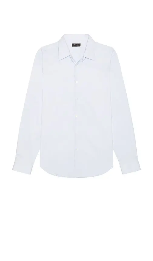 Theory Sylvain Wealth Shirt In Baby Blue - Olympic