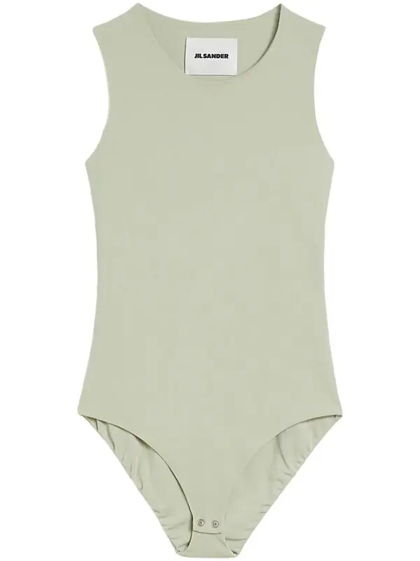 JIL SANDER Round-neck Sleeveless Bodysuit - Neutrals