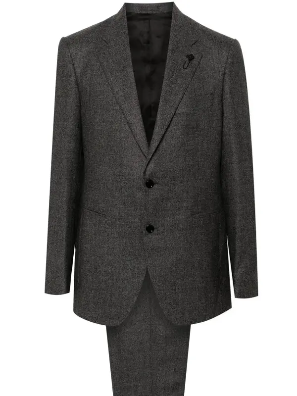LARDINI Brooch-detail Suit