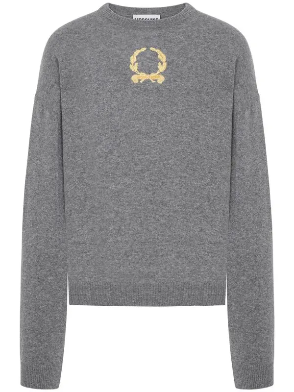 Moschino Laurel-embroidered Jumper