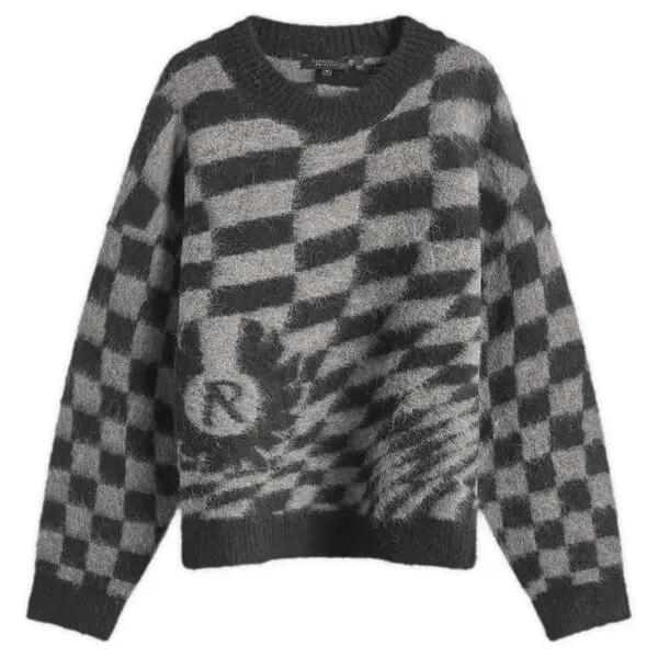 REPRESENT X Belstaff Checkerboard Knit Sweater