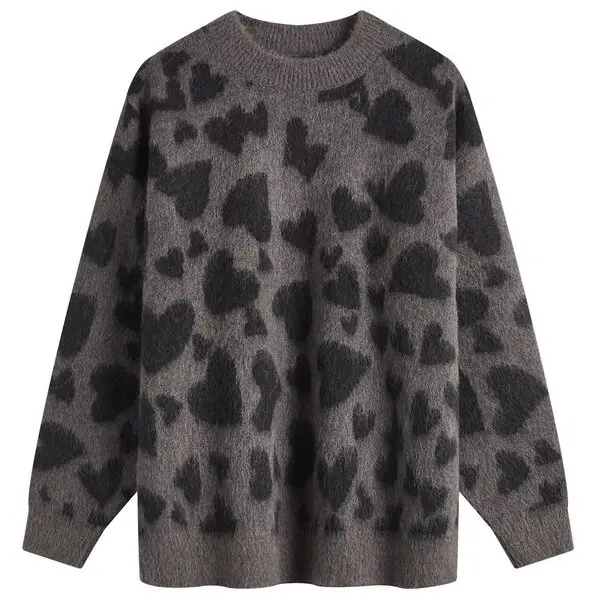 ANINE BING Sydney Hearts Crew Jumper - Print