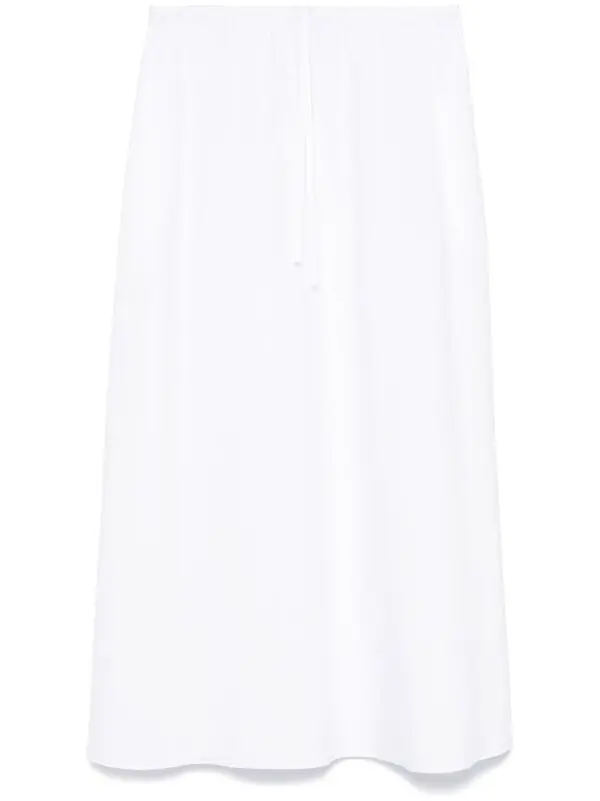 Matteau Drawstring Midi Skirt - White