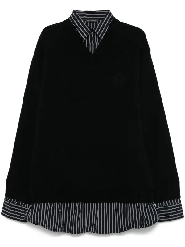 Balenciaga Layered Wool Sweater
