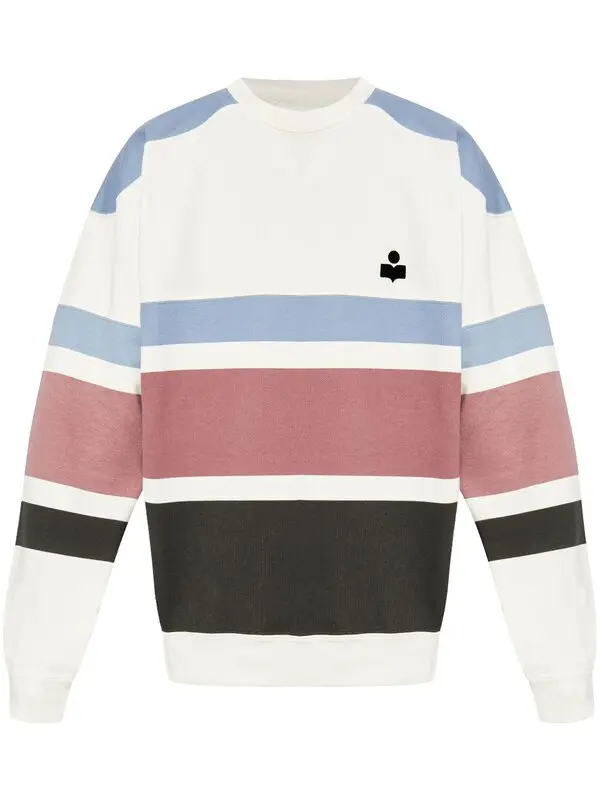 MARANT Meyoan Striped Sweatshirt - Yellow