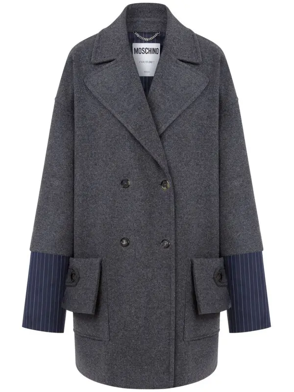 Moschino Double-breasted Overcoat