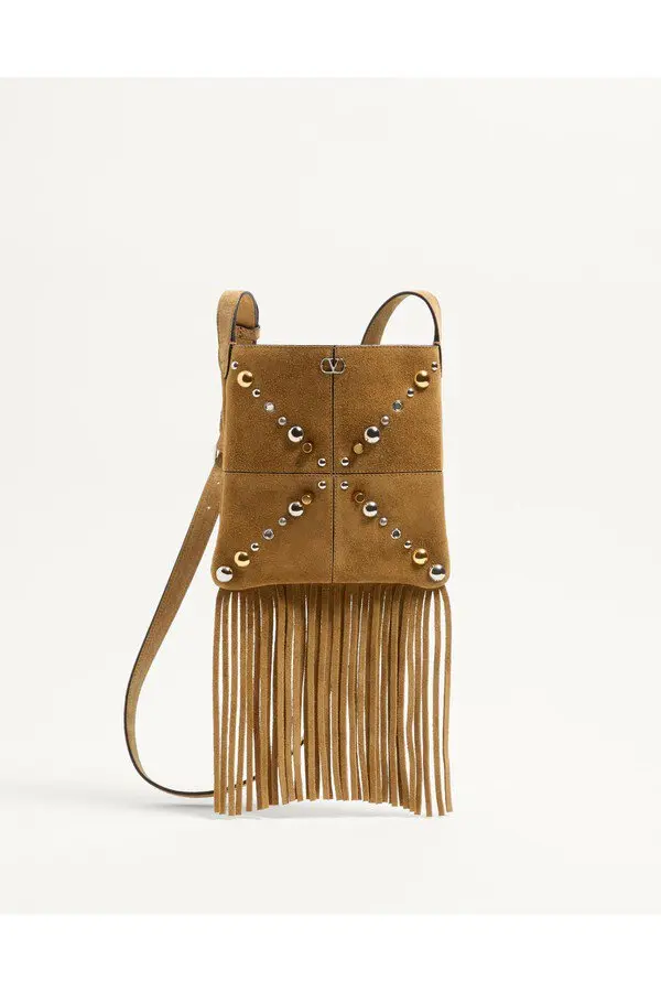 Valentino Garavani Nellcôte Small Shoulder Bag - Beige