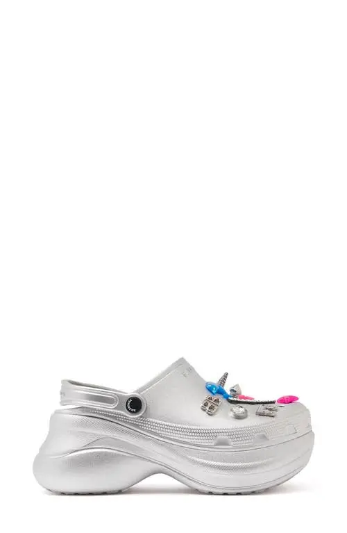 Balenciaga X Crocs Clog - Metallic Silver