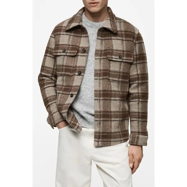 Mango Check Overshirt