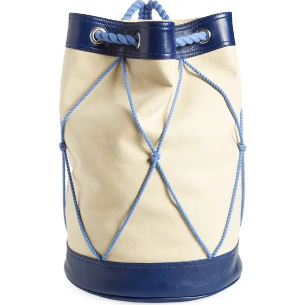 BODE Sea Rig Canvas And Leather Rucksack - Natural