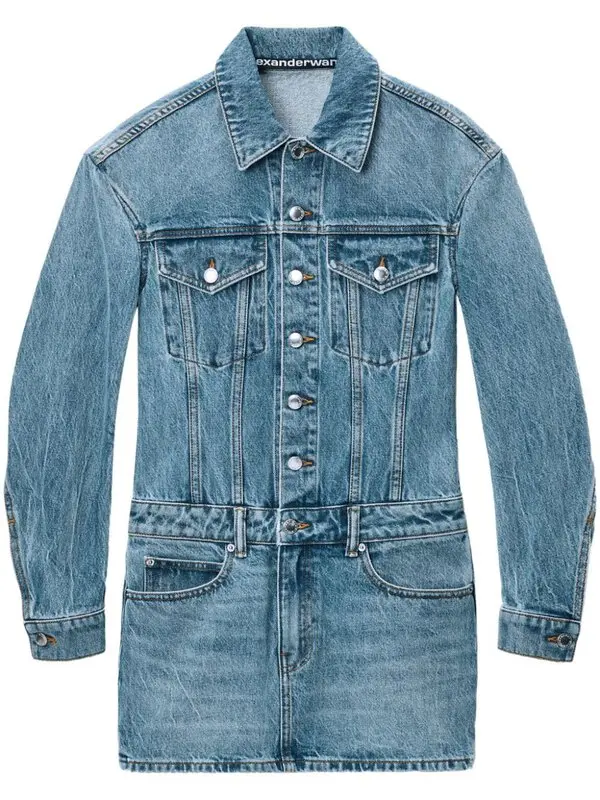 Alexander Wang Denim Shirt Dress