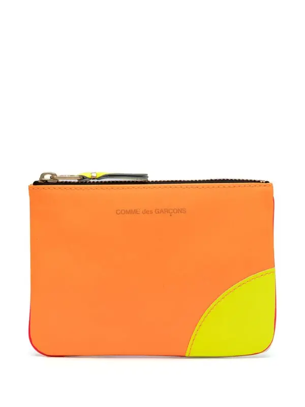 Comme Des Garçons Colourblock Wallet - Orange