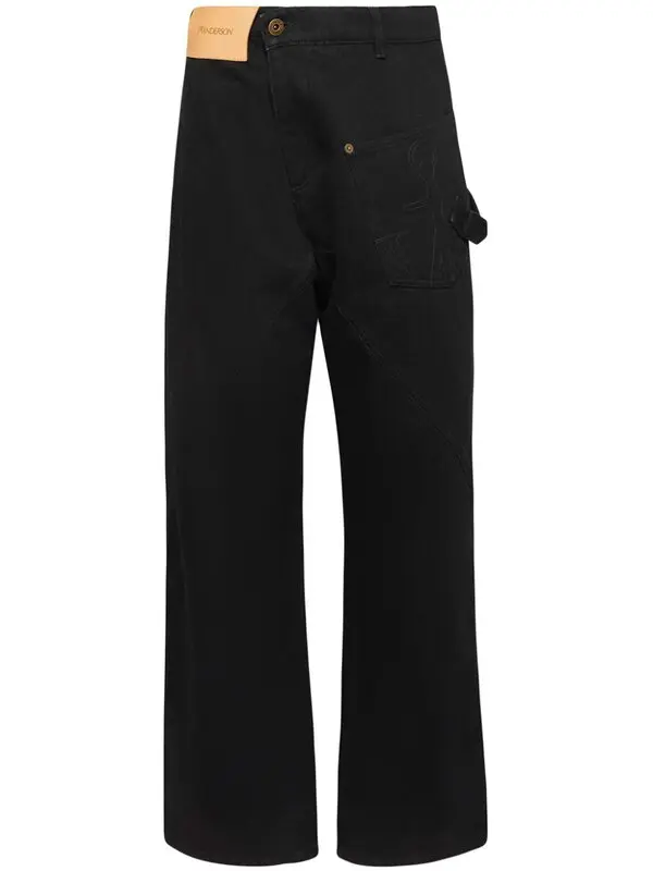 JW Anderson Twisted Jeans - Black
