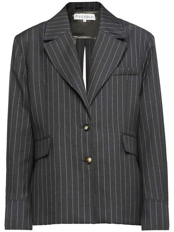 JW Anderson Open-back Striped Blazer